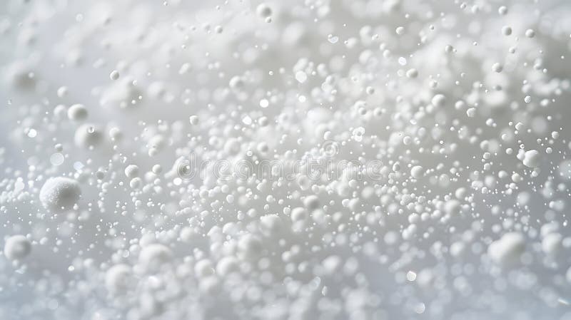 White Fluffy Dots Floating Background Stock Illustration - Illustration ...