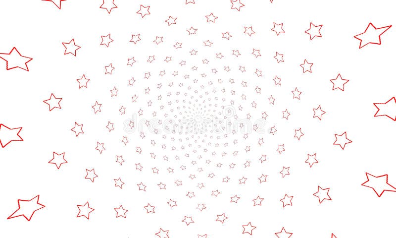 White Background with a Spiral of Red Star Outlines for Wallpapers ...