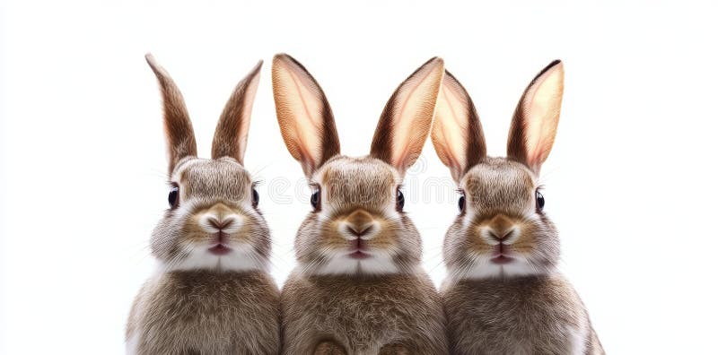 White Background Stock Photo Featuring a Double Exposure of Three ...