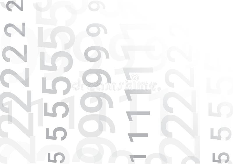 On a White Background There are Columns with Numbers. Stock Vector ...