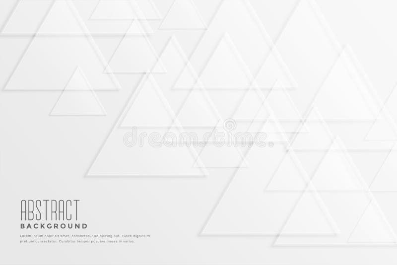 White Background with Triangle Shapes Stock Vector - Illustration of ...