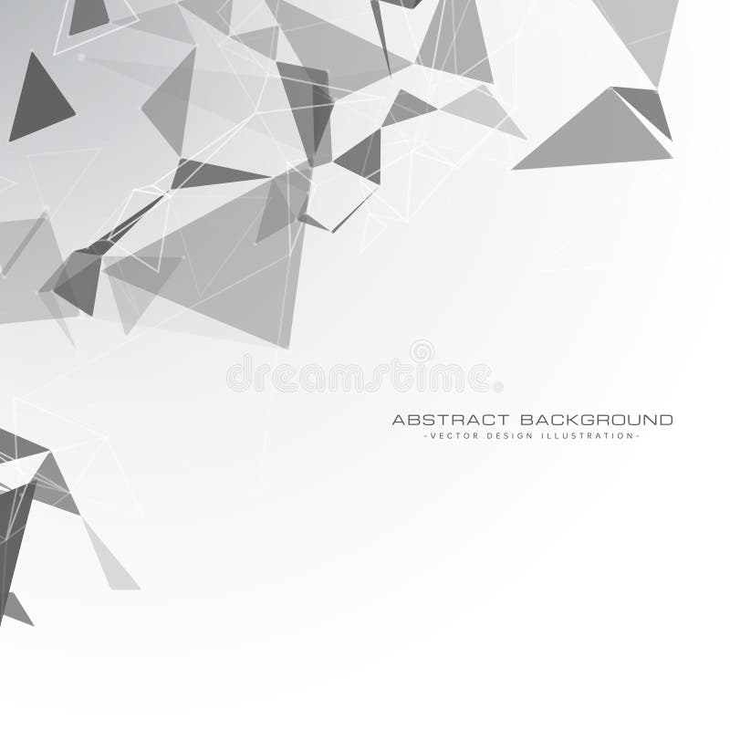 White Background with Triangle Shapes Stock Vector - Illustration of ...