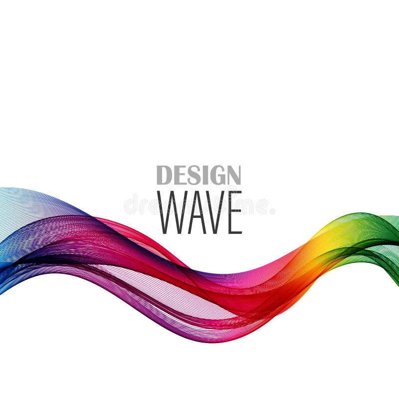 White Background Vector Transparent Horizontal Rainbow Wave, Design ...