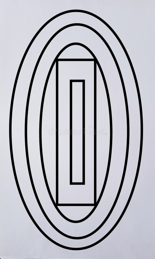 White Background with Red Box and Line Stock Illustration ...