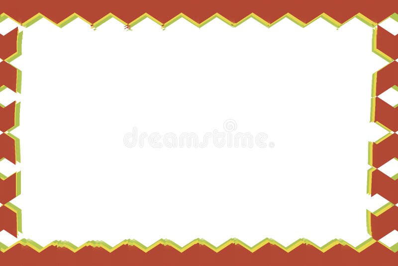 White Background with Yellow, Red and Green Frames Arranged in a ...
