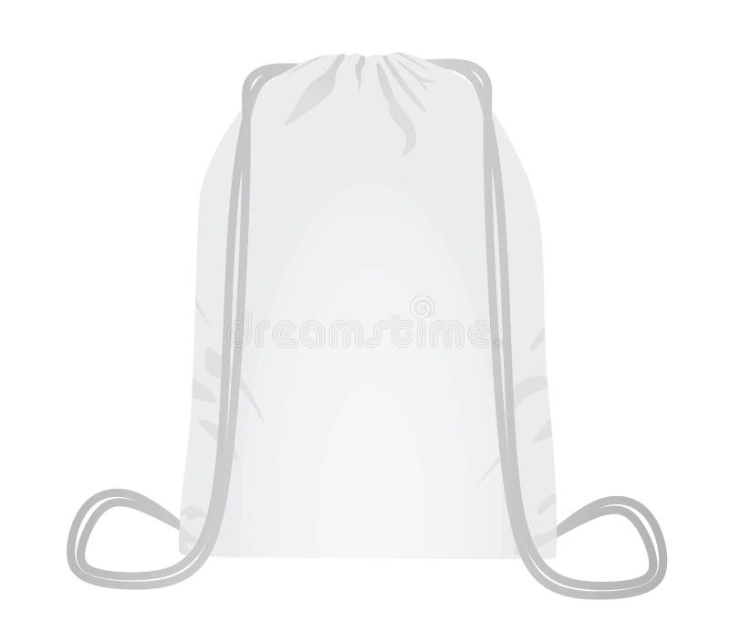 White backpack bag stock vector. Illustration of modern - 150287589