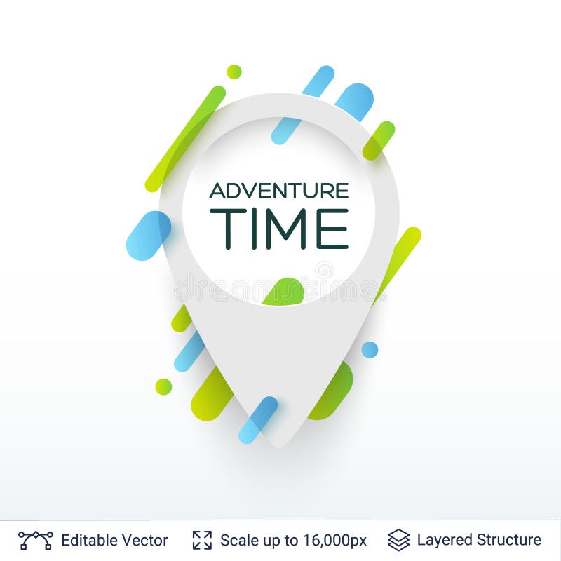 White Badge Pointer Sticker. Stock Vector - Illustration of button ...