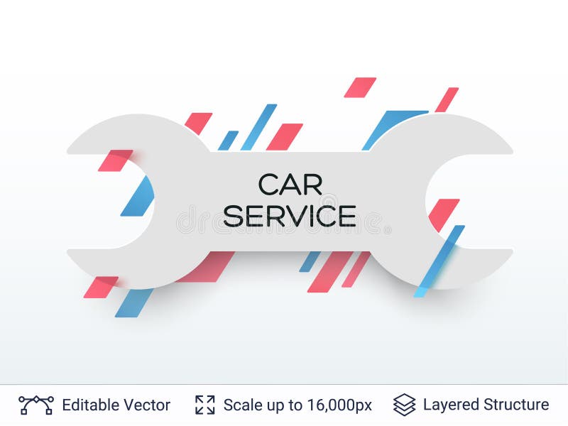 White Badge Spanner Sticker. Stock Vector - Illustration of detail ...