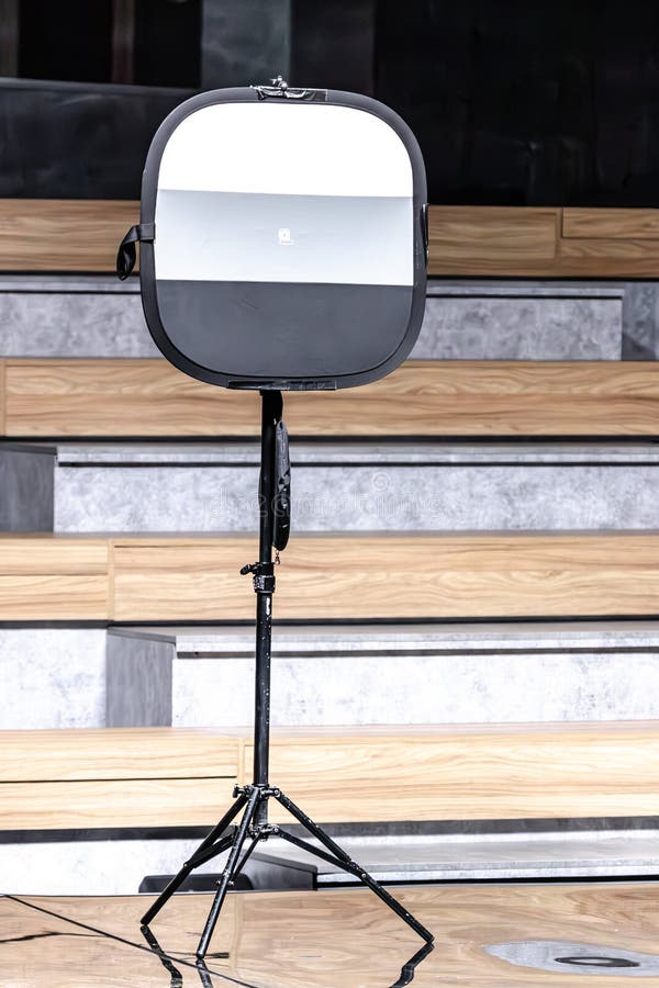 A Screen for Adjusting White Balance in a Television Studio Stock Image ...