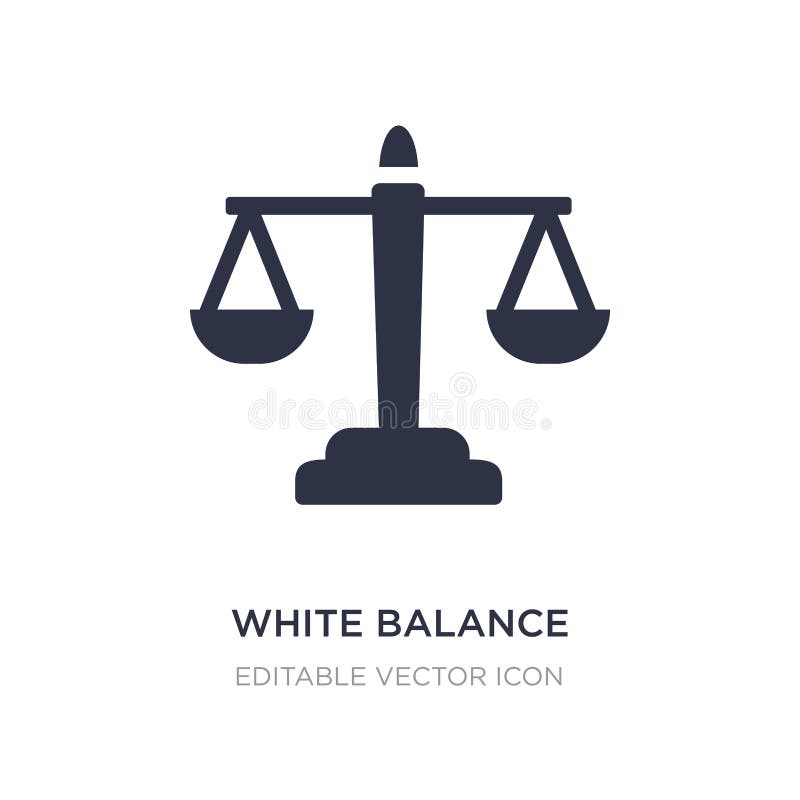 White Balance Icon on White Background. Simple Element Illustration ...