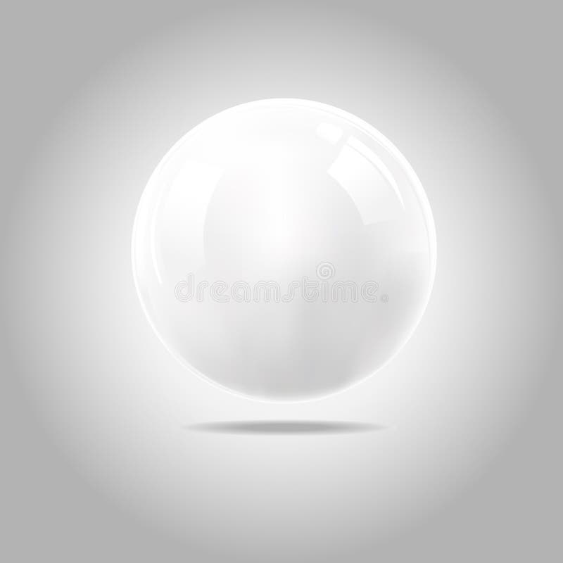 White Ball Floating on White Background 3d Illustration Stock ...