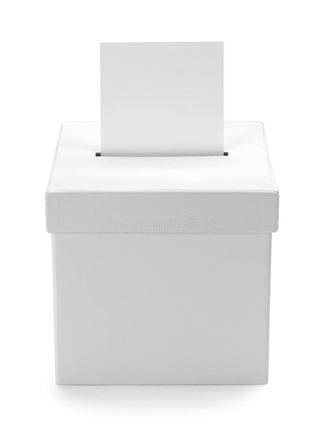 White Ballot Box stock photo. Image of envelope, department - 43787936