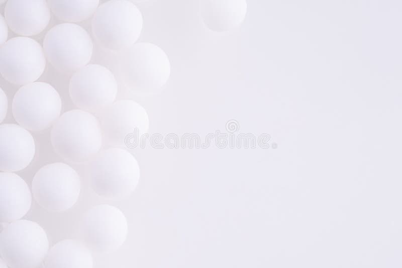 White Balls on a White Background. Background with White Balls Stock ...