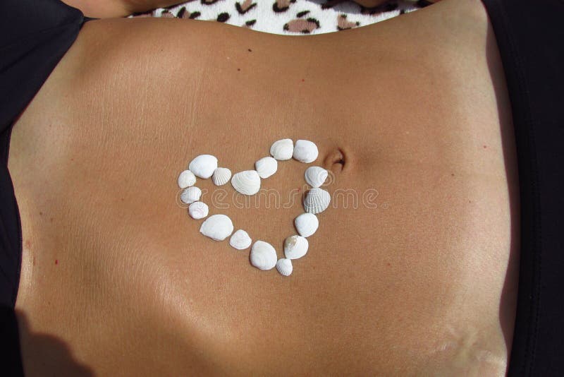 Baltic Seashells on the Skin 4. BaÅ‚tyk Stock Image - Image of beach ...