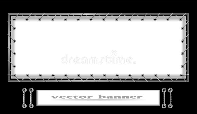 White banner stock vector. Illustration of isolated, banner - 34236540