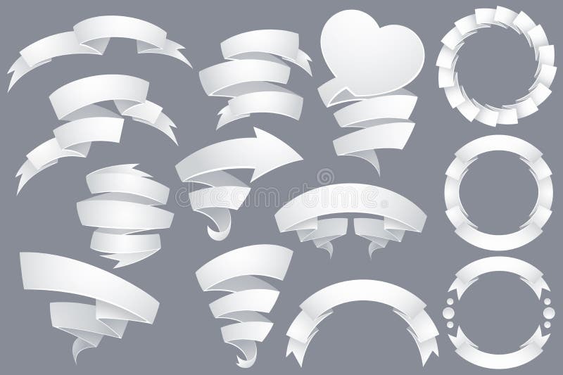 White Banners stock illustration. Illustration of blank - 51409523