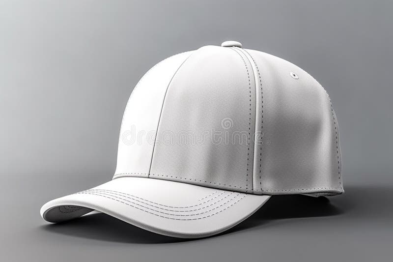 Ai Generative White Baseball Cap Mock-Up - 3D Rendered Illustration ...