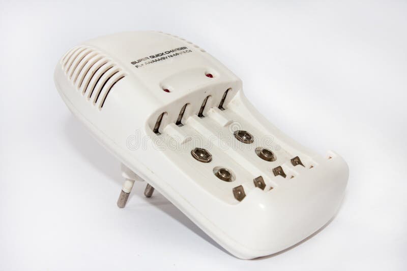 White battery charger stock image. Image of group, chemical - 50089993
