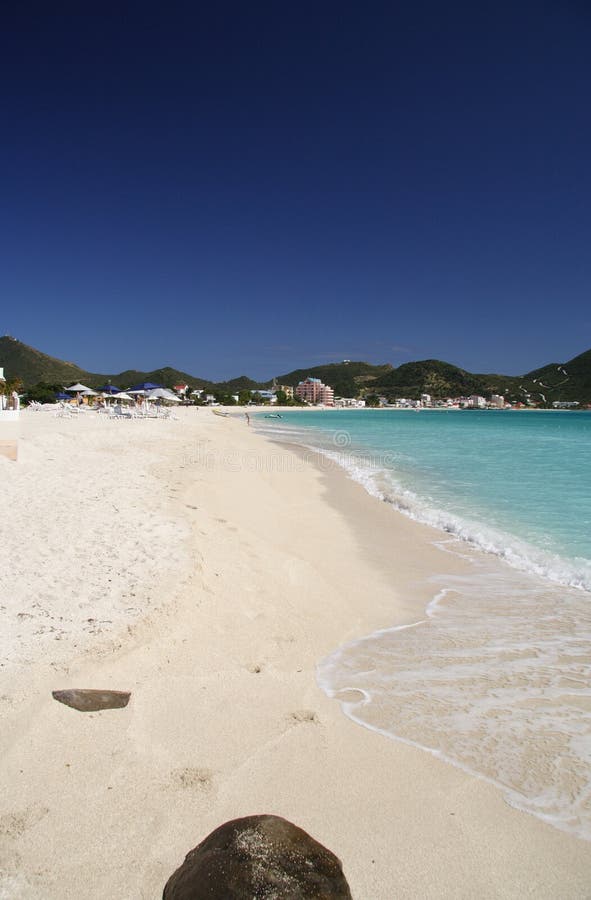 White Beach stock image. Image of calm, paradise, palm - 910113