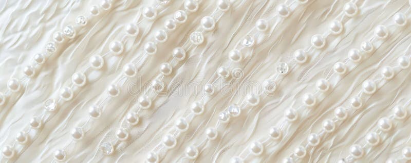 White Beaded Texture: Tiny White Beads Arranged in a Delicate Pattern ...