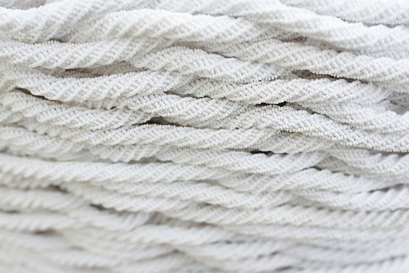 White Beaded Weaving Texture Stock Photo - Image of golden, knitted ...