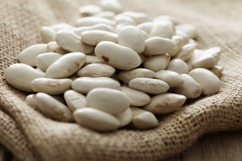 White beans stock image. Image of legumes, still, wooden - 35643925