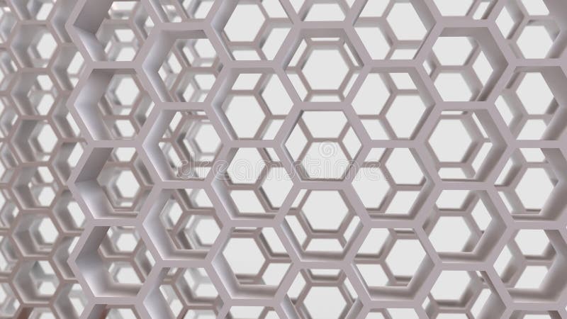 The White Bee Hive for Abstract or Background Concept 3d Rendering ...