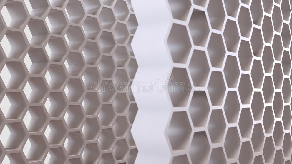 The White Bee Hive for Abstract or Background Concept 3d Rendering ...