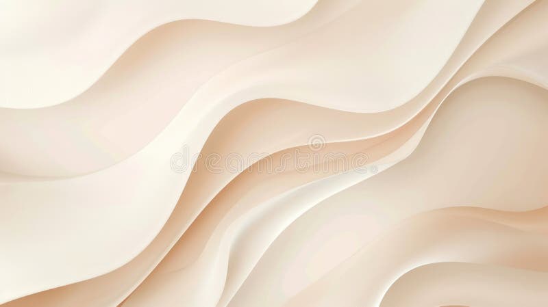 White and Beige Background with Wavy Lines Stock Illustration ...