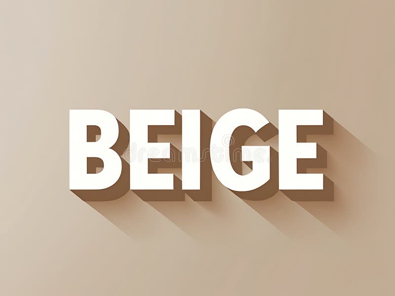 White Beige Text on Light Brown Background Stock Illustration ...