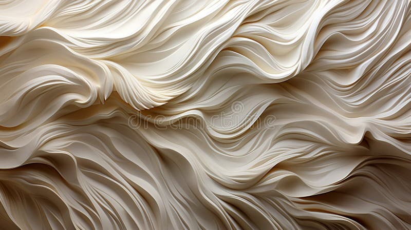 A White and Beige Wavy Background Stock Illustration - Illustration of ...