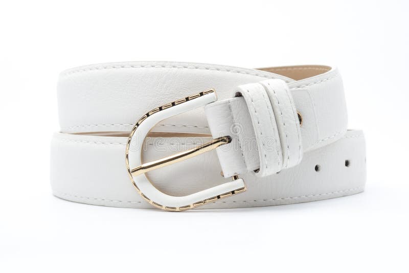White Belt Isolated on White Stock Image - Image of isolated, wear ...