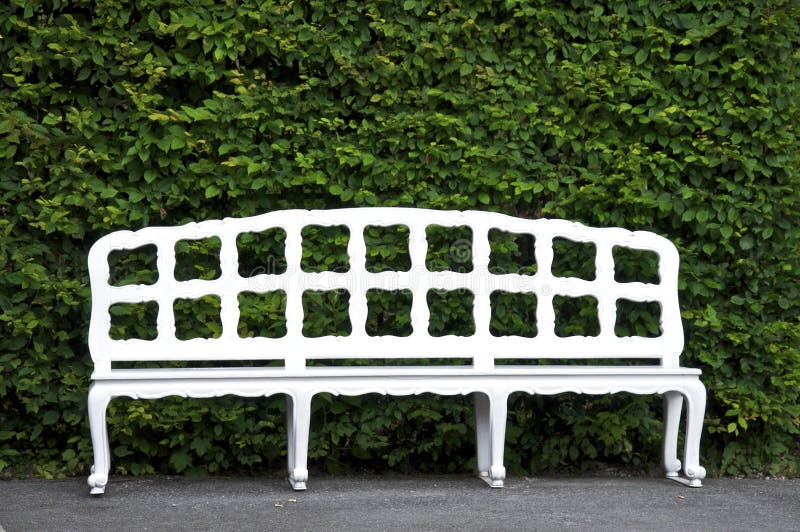 White bench stock image. Image of outdoors, empty, park - 23571121