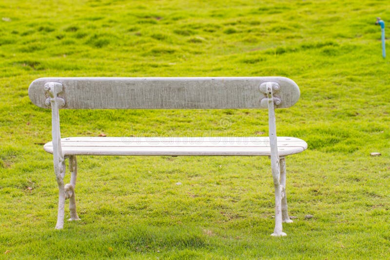 White bench stock image. Image of nature, garden, bench - 33668489