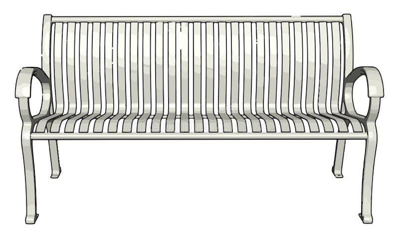 White Bench, Illustration, Vector Stock Vector - Illustration of city ...