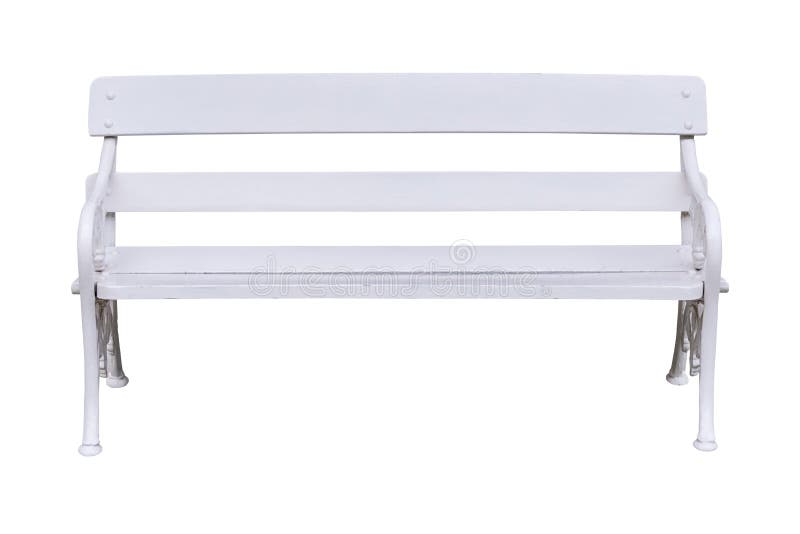 White bench isolated. stock image. Image of color, seat - 58607269