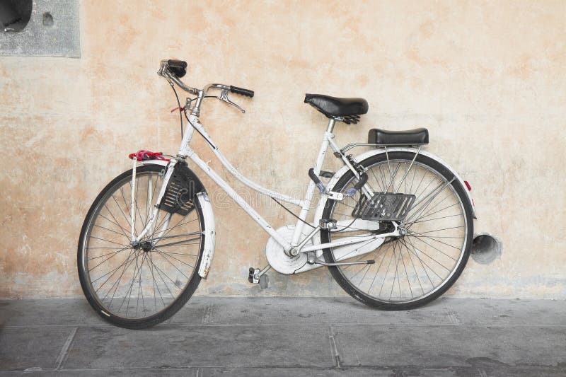 White bicycle stock photo. Image of pastime, white, color - 44853556
