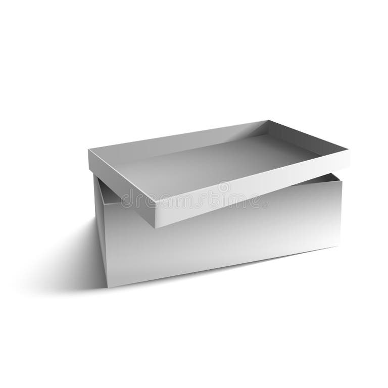 White big box stock vector. Illustration of blank, merchandise - 60449123