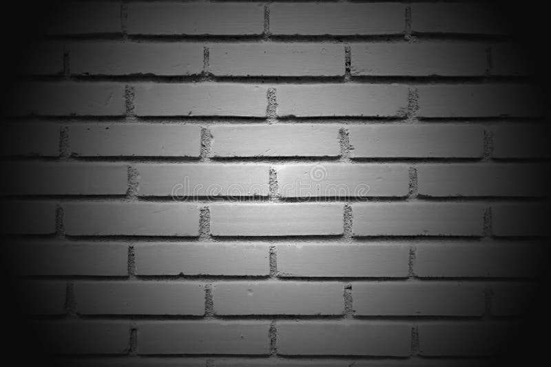 The White Big Wall by the Brick Vignette Style Stock Image - Image of ...