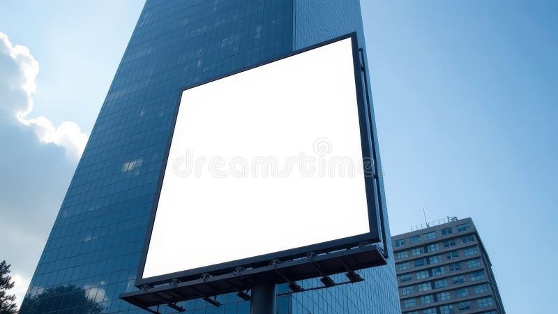 White Billboard Mockup in the City Stock Photo - Image of road, signage ...