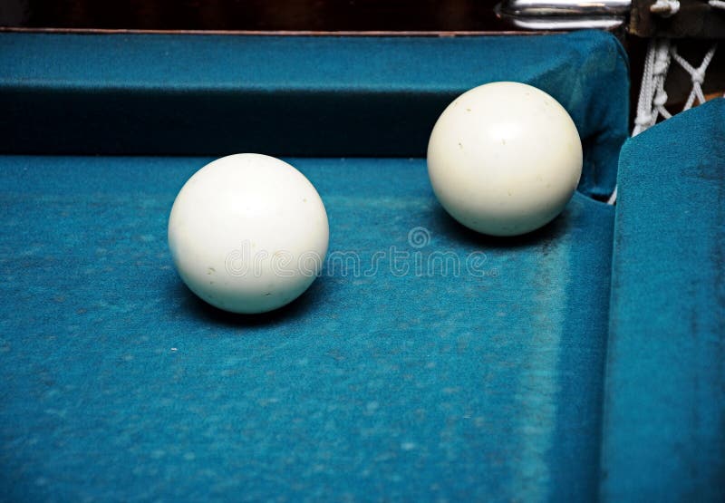 White billiard balls stock image. Image of leisure, green - 25680865