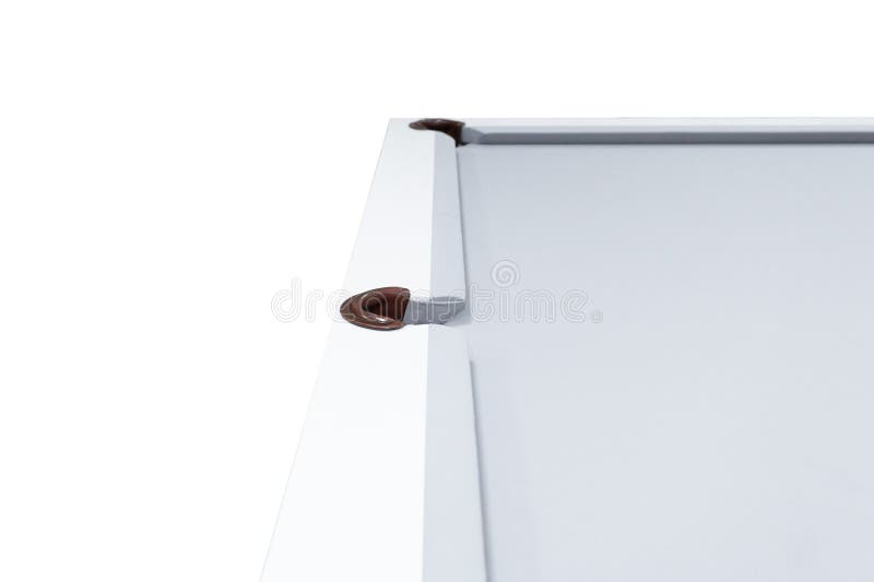 White Billiard Table. Beautiful Billiard Table Isolated on White ...
