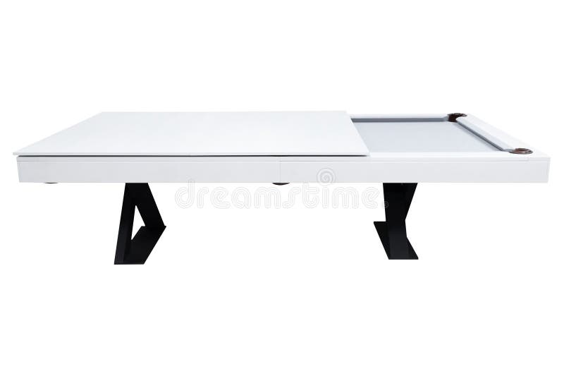 White Billiard Table. Beautiful Billiard Table Isolated on White ...