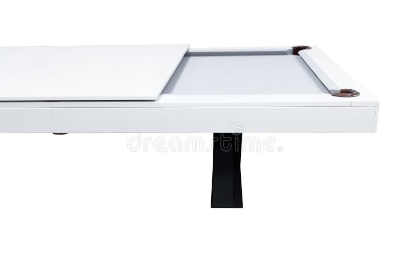 White Billiard Table. Beautiful Billiard Table Isolated on White ...