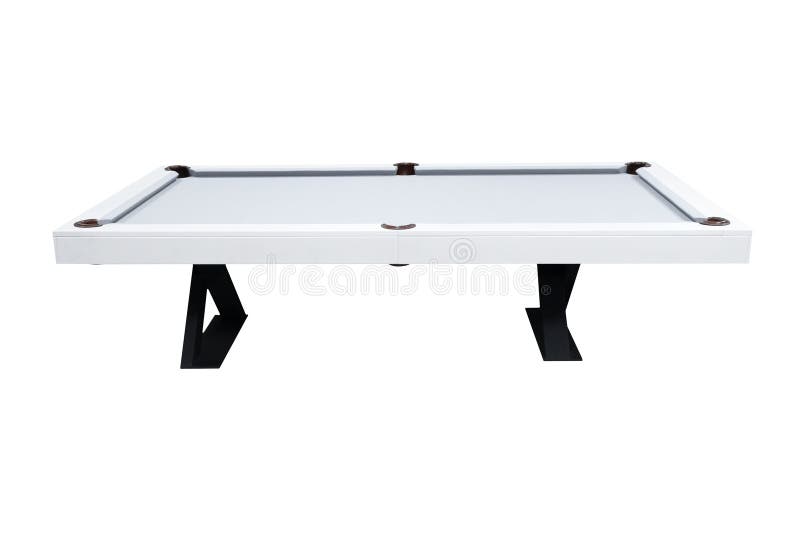White Billiard Table. Beautiful Billiard Table Isolated on White ...