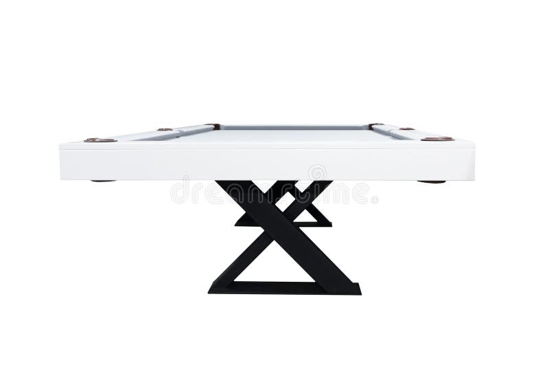 White Billiard Table. Beautiful Billiard Table Isolated on White ...