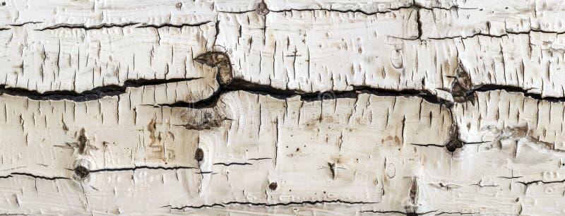 White Birch Bark Macro Texture with Black Markings Vertical Background ...