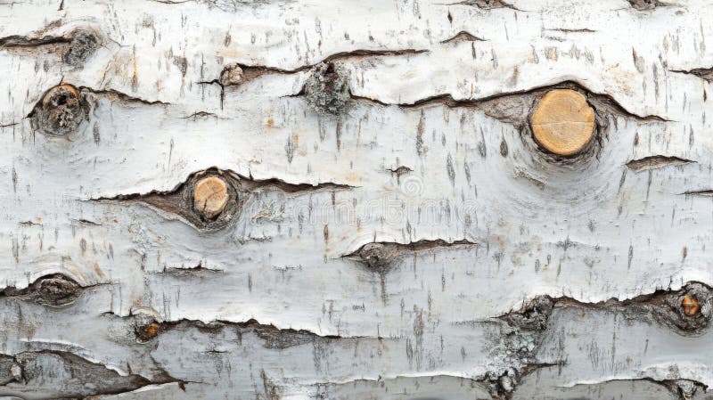 White Birch Tree Bark Texture Detail Close Up Stock Illustration ...