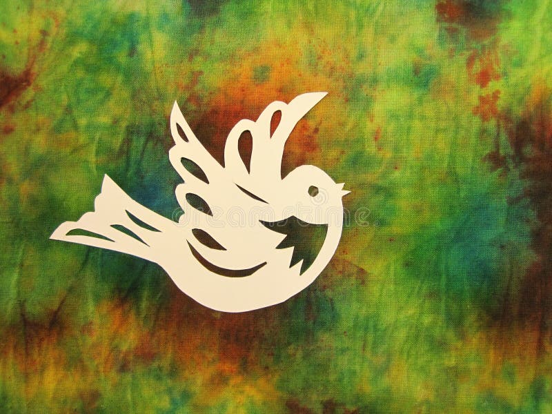 White bird. Paper cutting. stock photo. Image of detail - 36858966