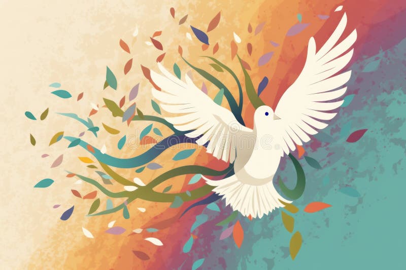White Bird Shows Peace International Day of Peace Image Generative AI ...